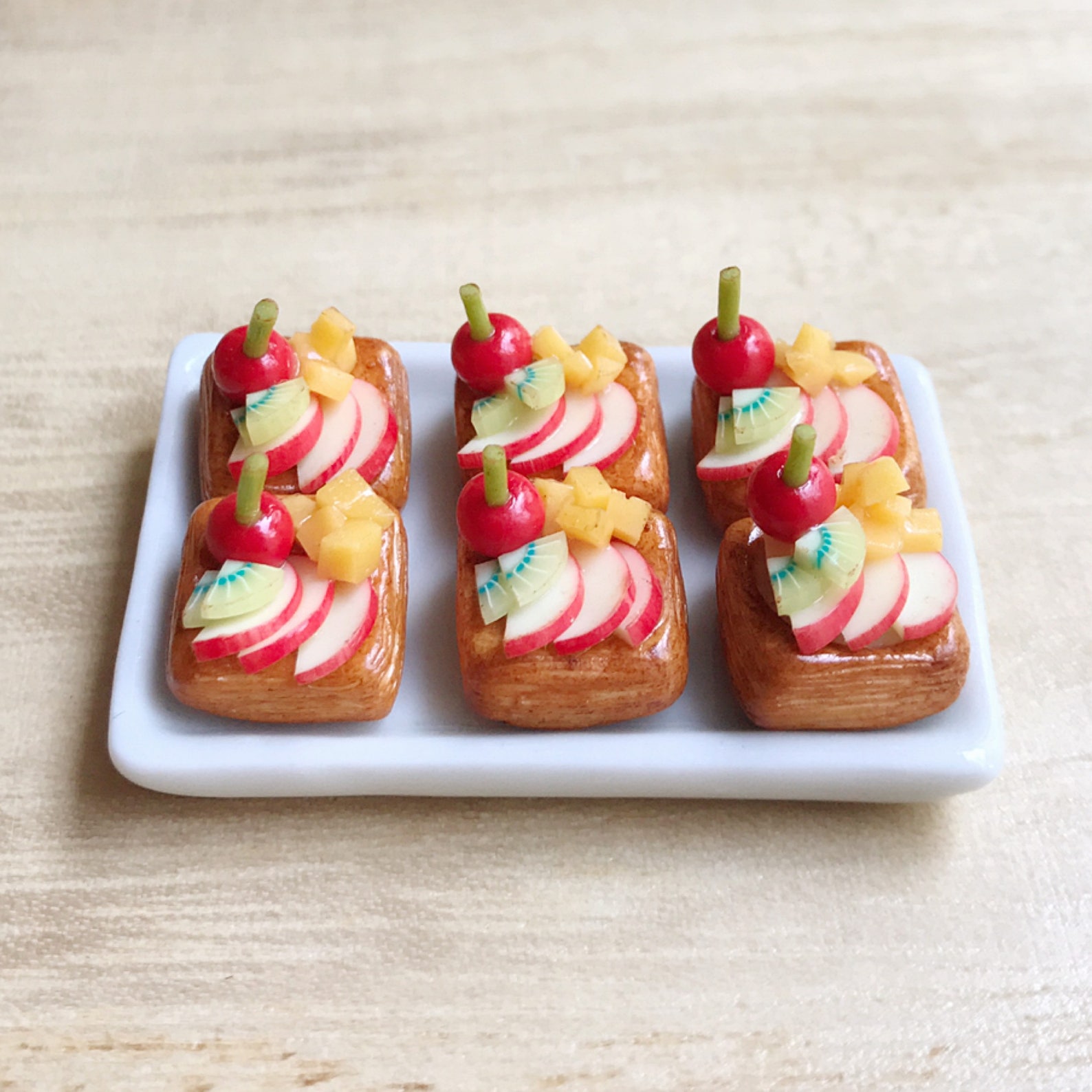 Miniature Bakery in Ceramic Trayminiature Bakeryminiature - Etsy