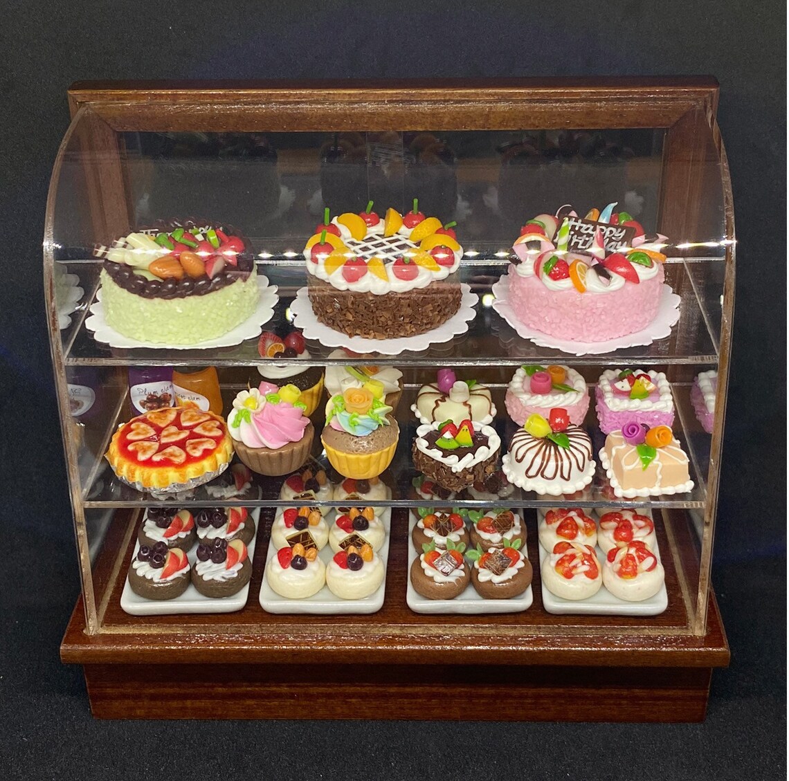 Miniature Cakes and Bakery Wooden Cabinetdollhouse Bakery - Etsy