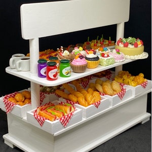 Miniature Wooden Stand With Bakeryminiature Bakery - Etsy