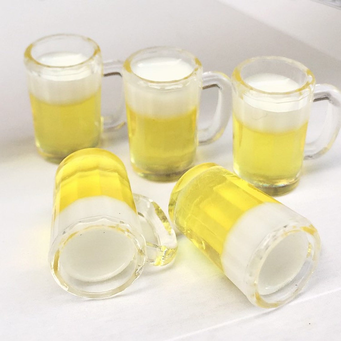 2/5pcs.miniature Beer Mugminiature Beer Glassminiature Dolls | Etsy