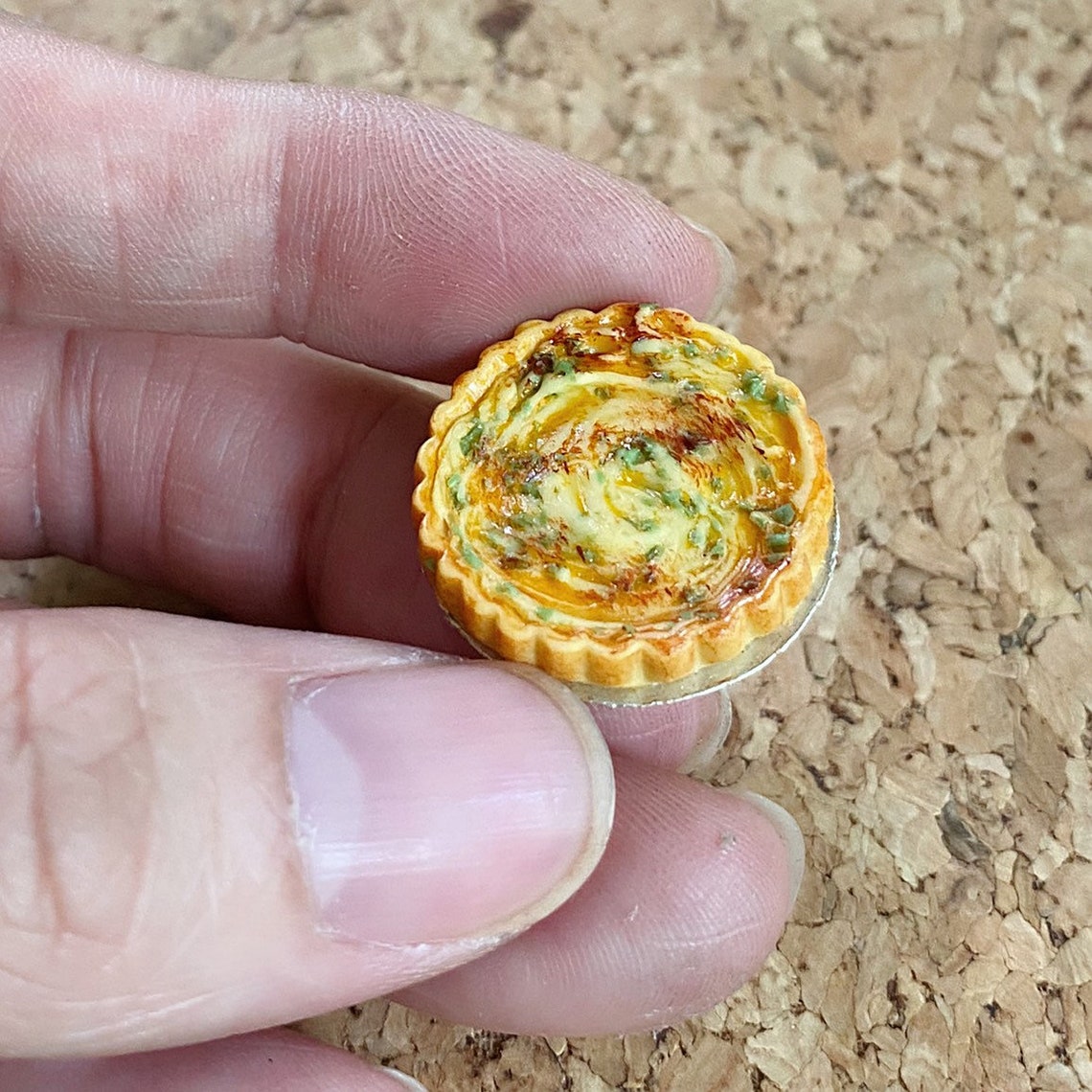 Miniature Pie on Aluminum Tray,dollhouse Pie,miniature Pie,miniature ...