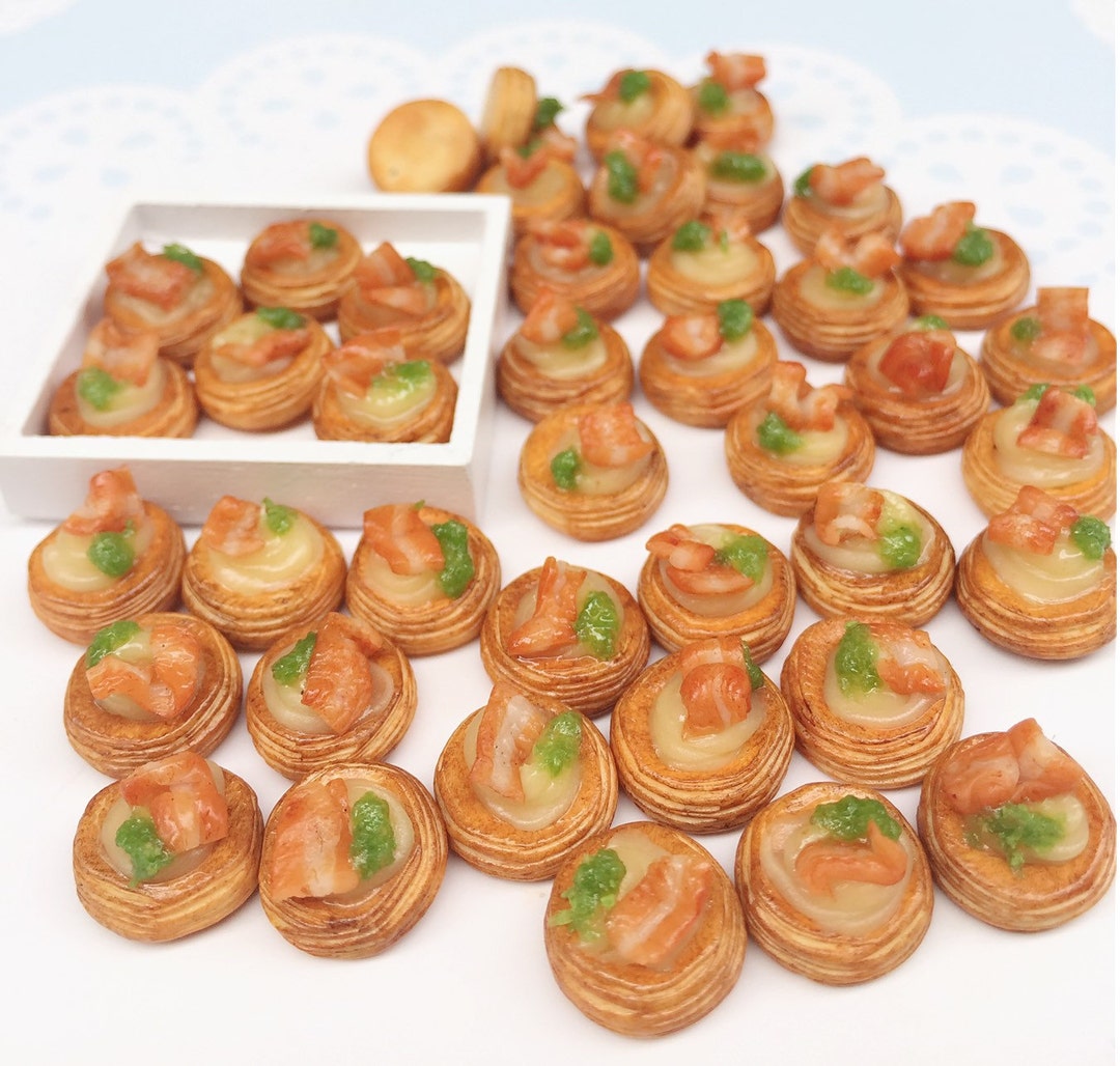 8 Pcs.miniature Bread,miniature Bacon Bread,miniature Bakery,dollhouse ...