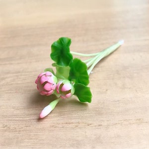 Miniature Lotus,miniature Flower Pot,miniature Vase,dollhouse Flower ...