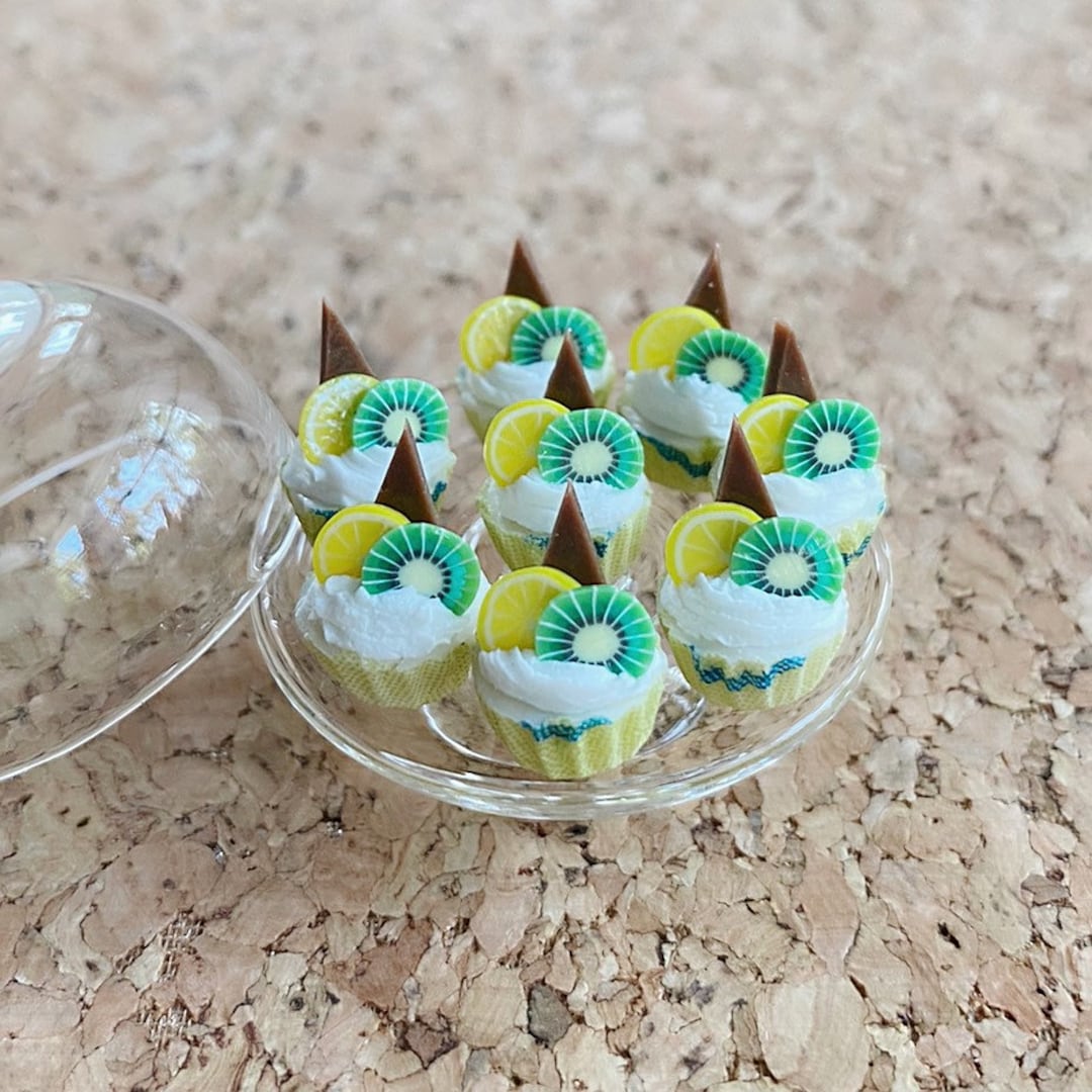 7 Pcs. Miniature Fruit Cupcake,miniature Fruit Cake,miniature Cupcakes ...