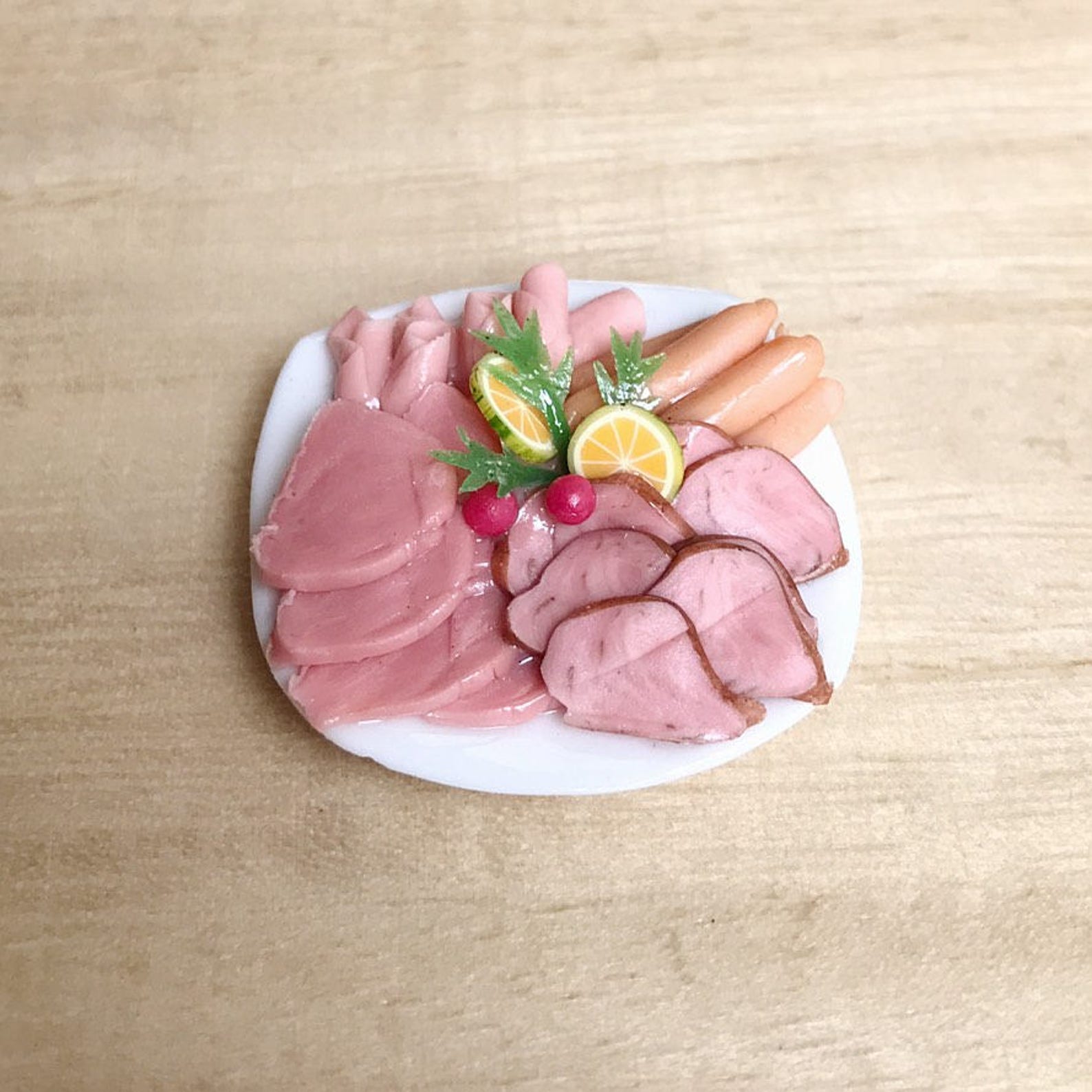Miniature Ham and Sausageminiature Hamminiature - Etsy