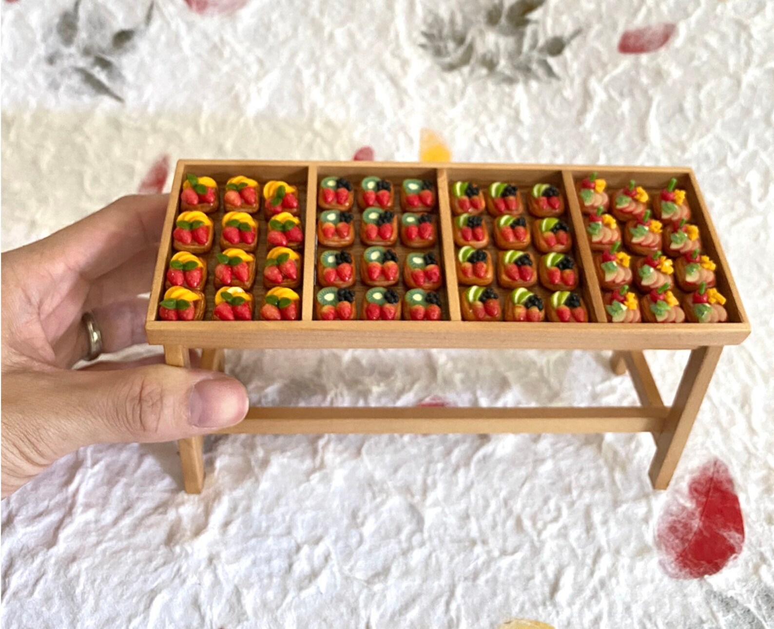 Miniature Wooden Stand With Bakeryminiature Bakery - Etsy