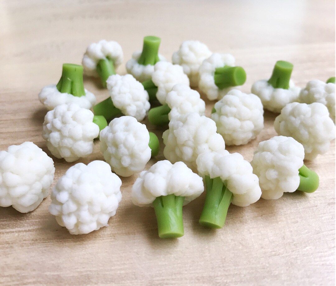 5/10 Miniature Cauliflower,miniature Vegetable,dollhouse Vegetable ...