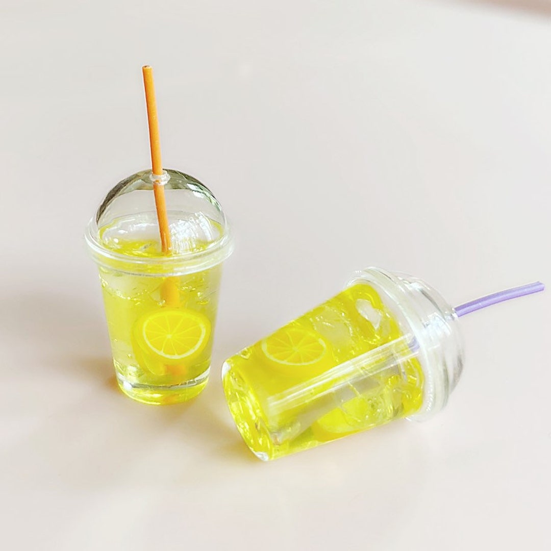 2pcs.miniature Lemon Juice,miniature Fruit Juice,miniature Juice ...