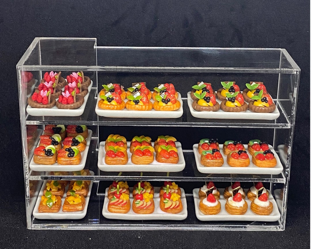 Miniature Clear Acrylic Display With Bakeryminiature - Etsy