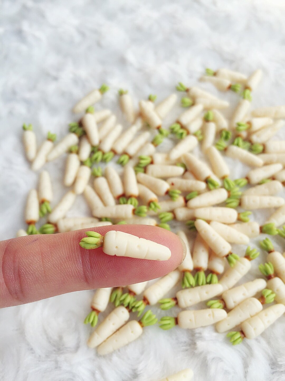10 or 20 Pcs. Miniature White Radish, Miniature White Turnip, Handmade ...
