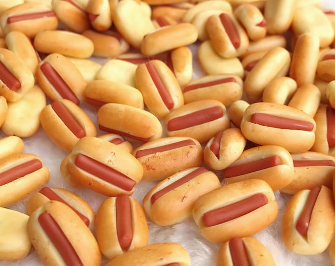 10/20 Pcs. Miniature Hot Dog,miniature Sandwiches,miniature Bakery ...