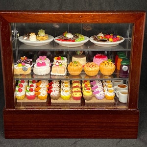 Miniature Cakes and Bakery Wooden CabinetDollhouse Bakery | Etsy