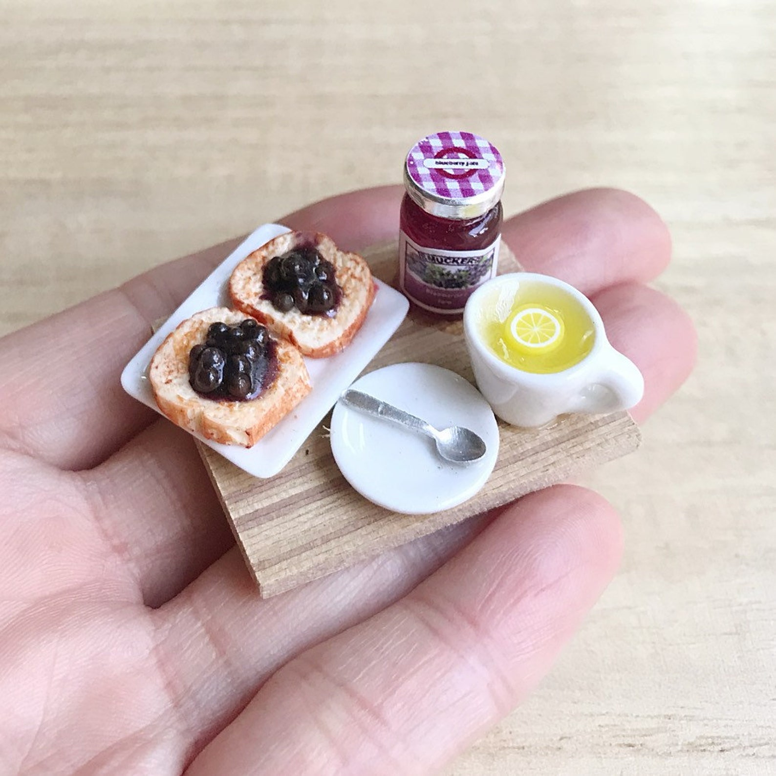 Miniature Bakery Set on the Trayminiature Toastminiature | Etsy
