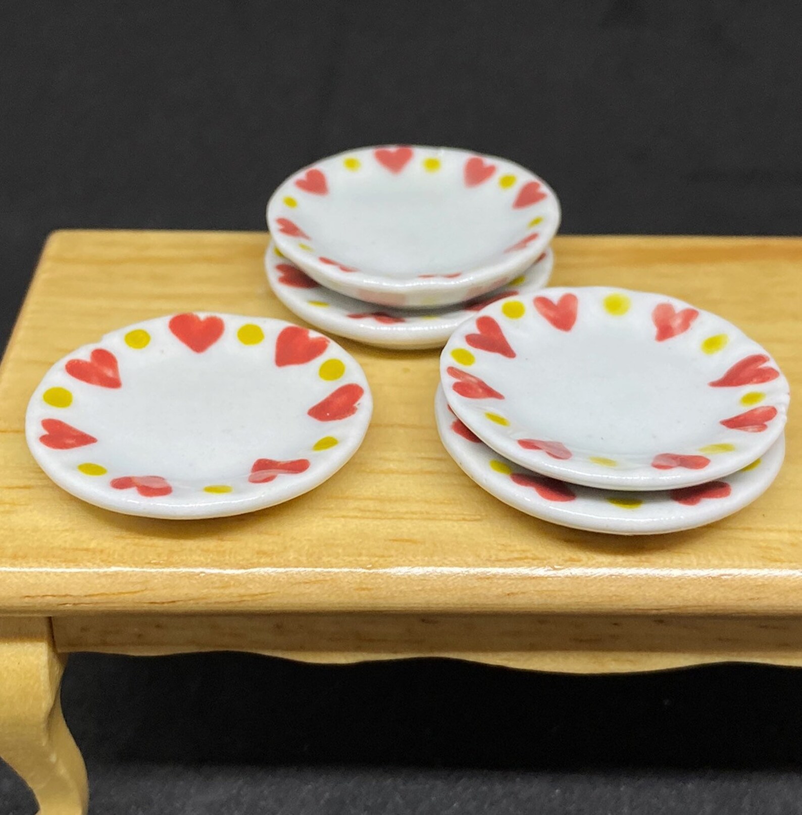 5 Miniatue Platemini Ceramic Plateminiature Food - Etsy