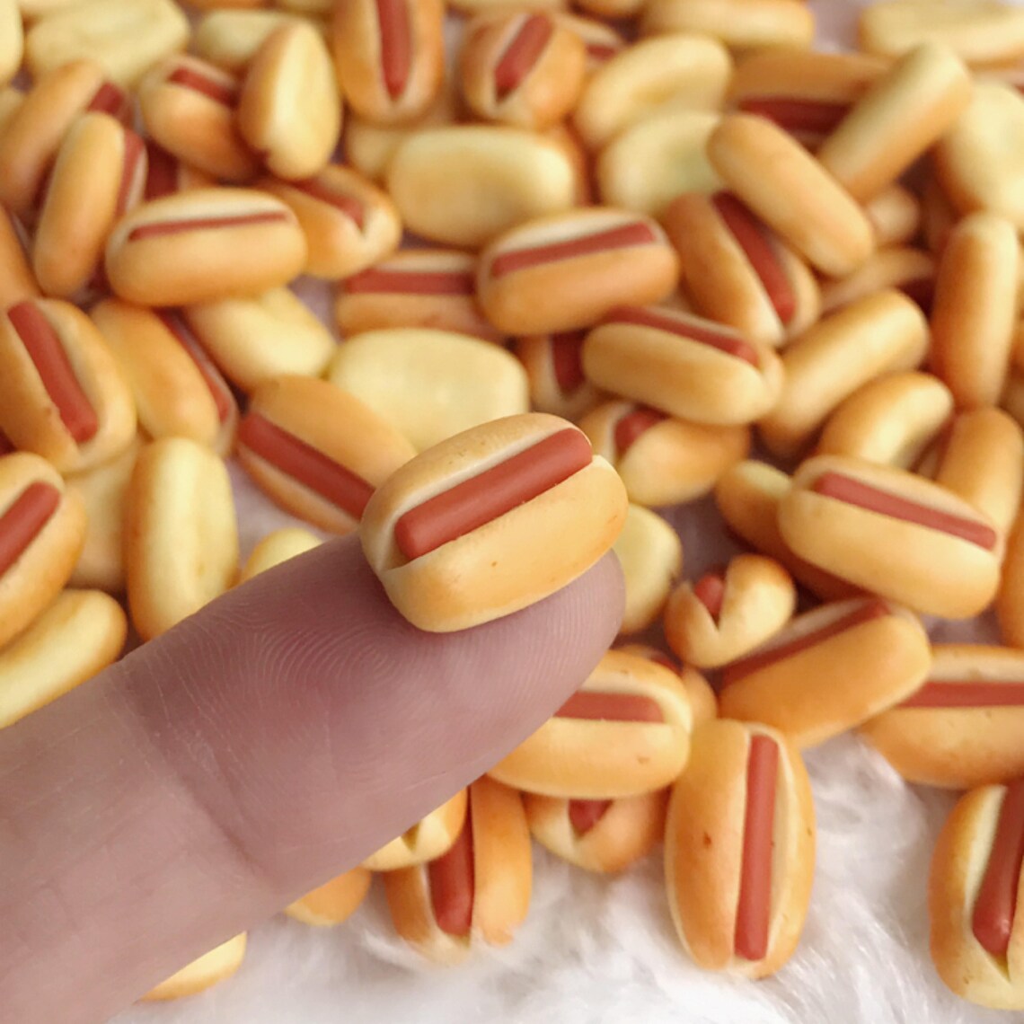 10/20 Pcs. Miniature Hot Dog,miniature Sandwiches,miniature Bakery ...