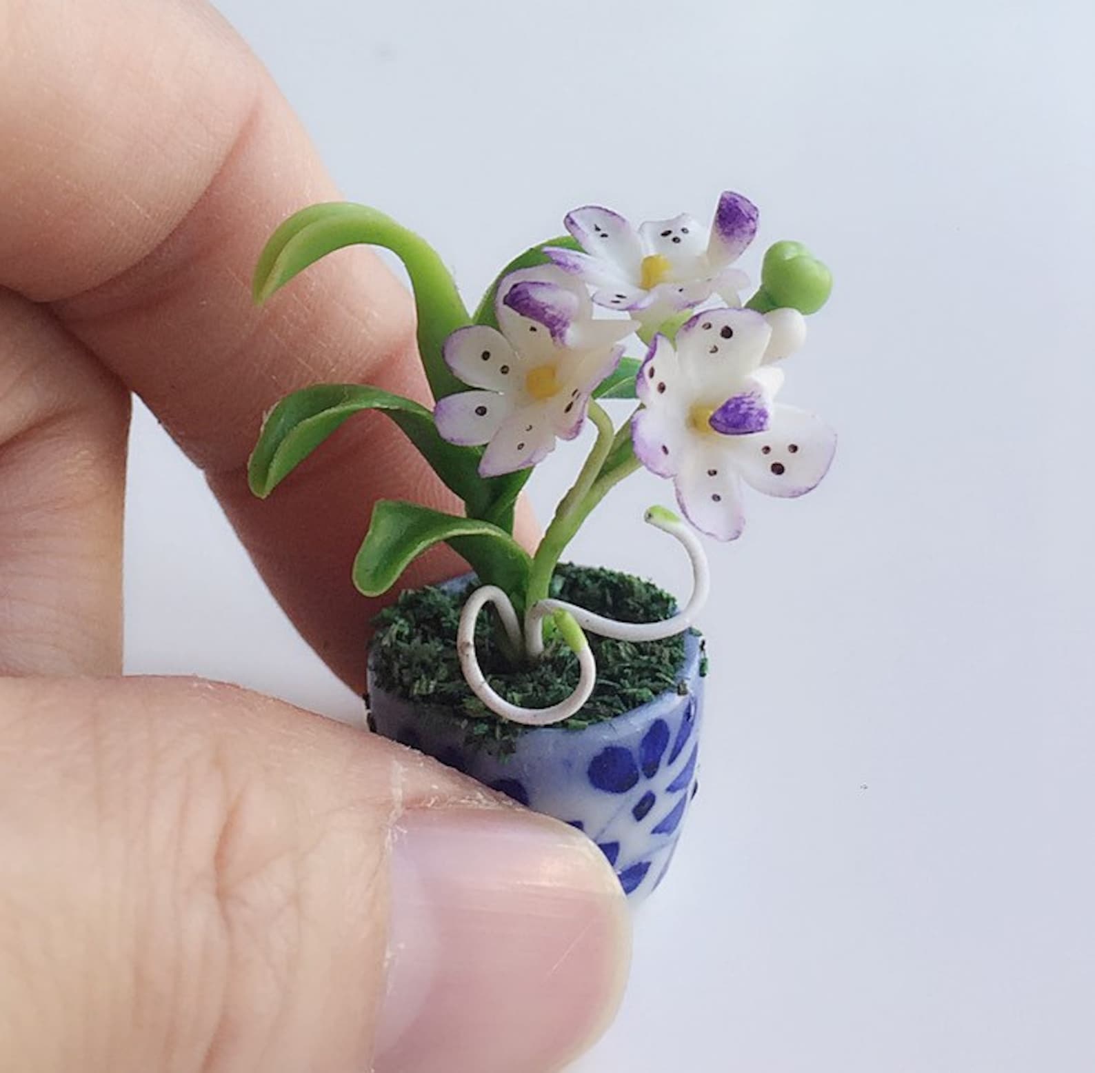 Miniature Flowerminiature Flower Potminiature - Etsy