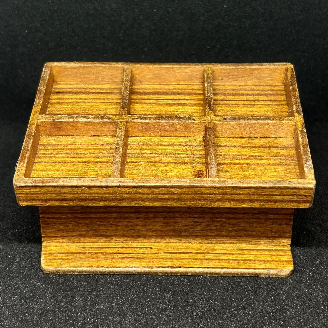 Miniature Wooden Stand for Decorate Fruit or Vegetables, Dollhouse ...