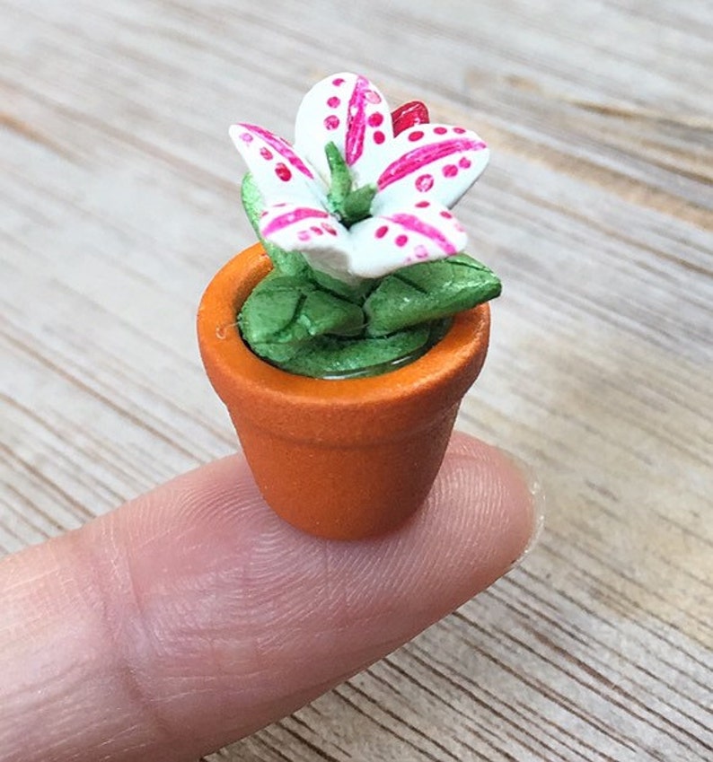 Miniature Flower Potminiature Flowerdoll's House - Etsy