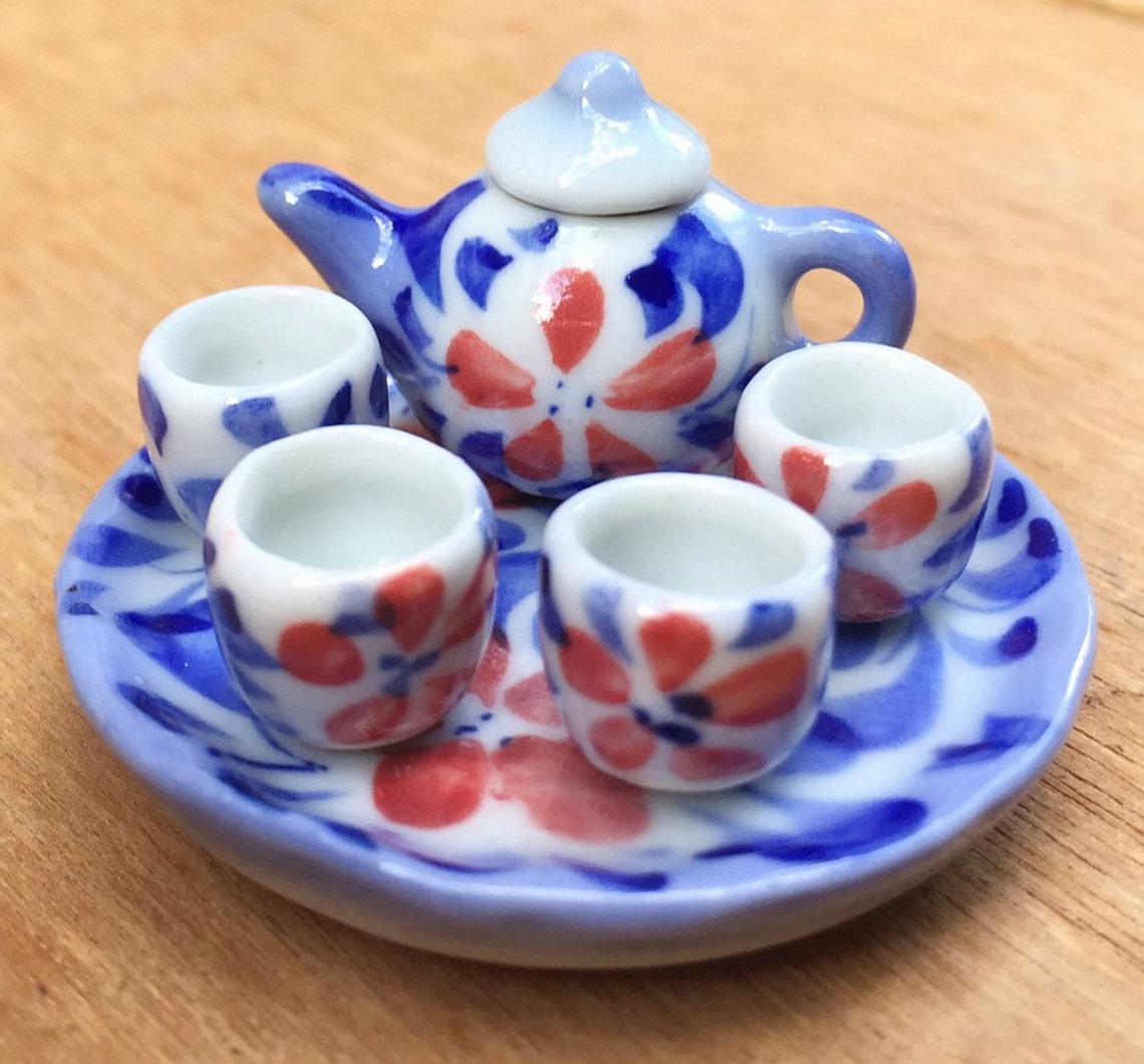 Miniature Tea Setminiature Chinese Tea Setminiature - Etsy