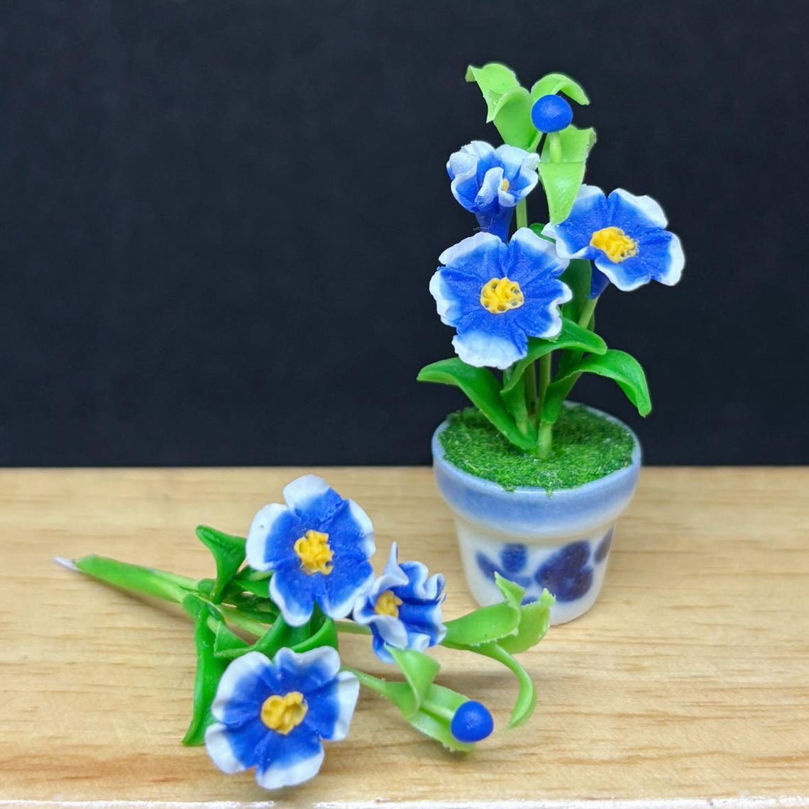 Miniature Flower,miniature Flower Pot,miniature Vase,dollhouse Flower ...