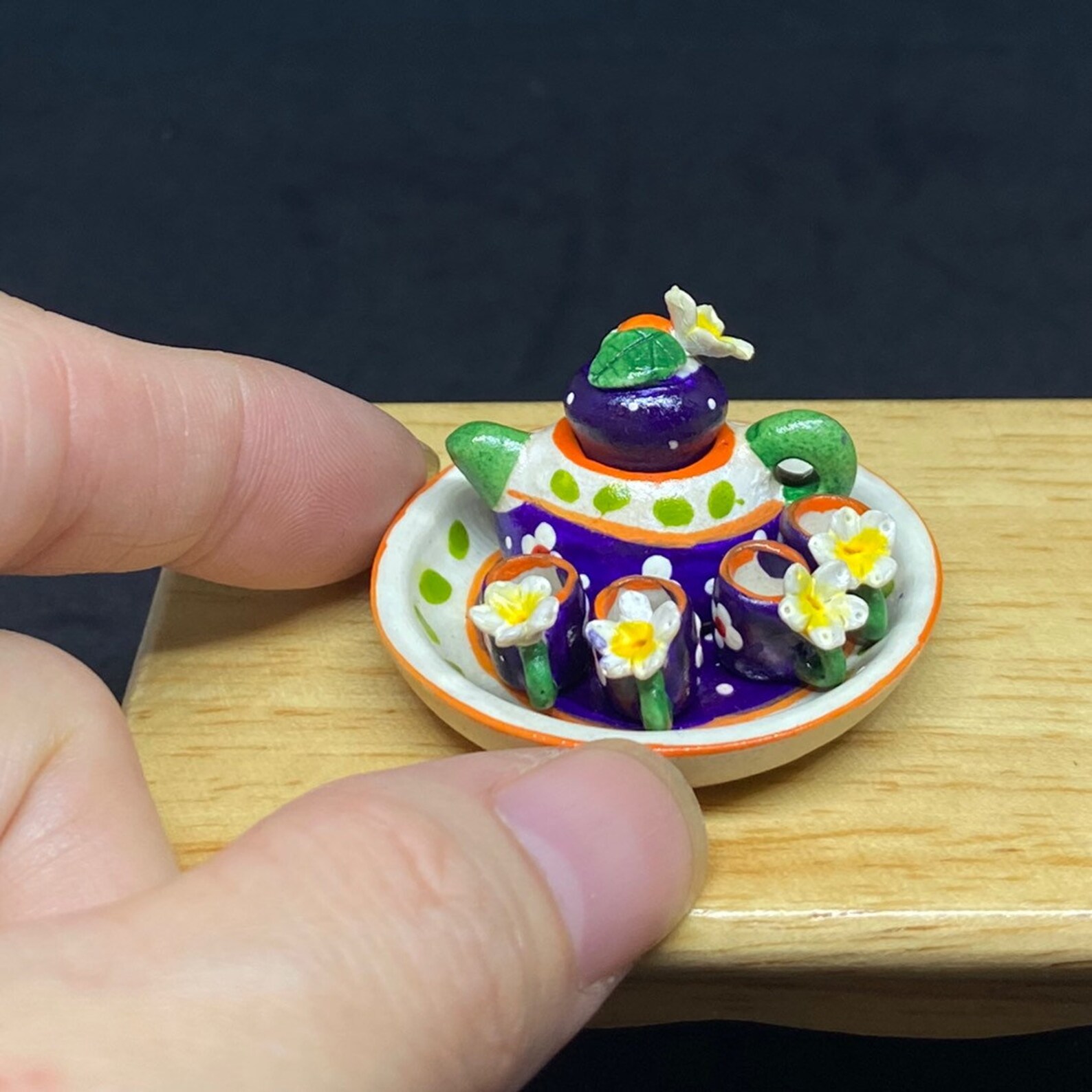Miniature Tea Setminiature Chinese Tea Setminiature - Etsy