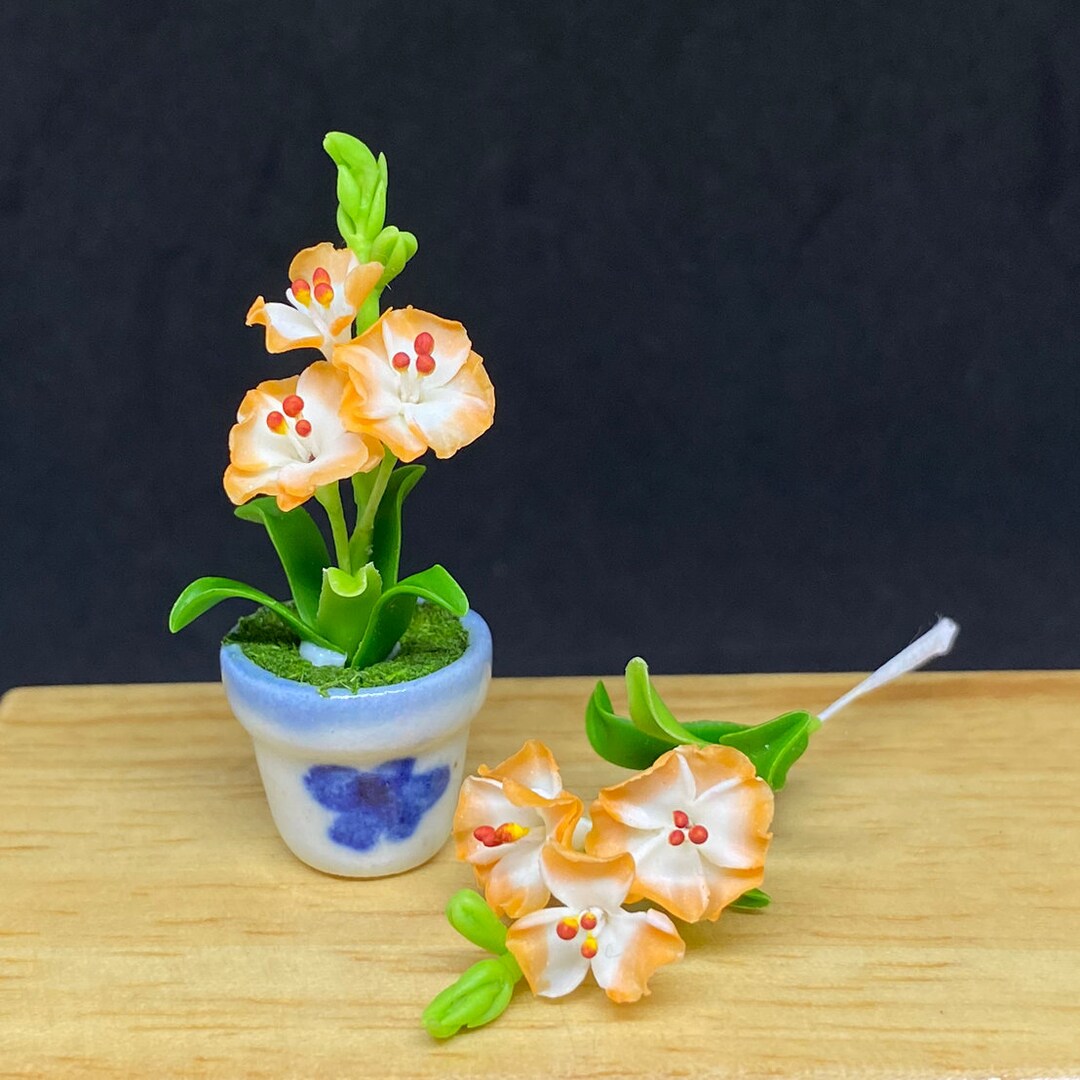 Miniature Flower,miniature Clay Flower,dollhouse Garden,dollhouse ...