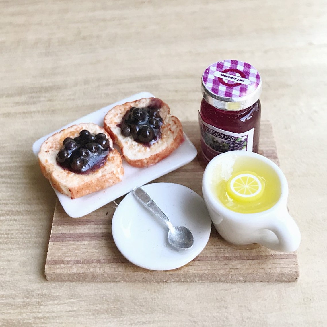 Miniature Bakery Set on the Trayminiature Toastminiature | Etsy