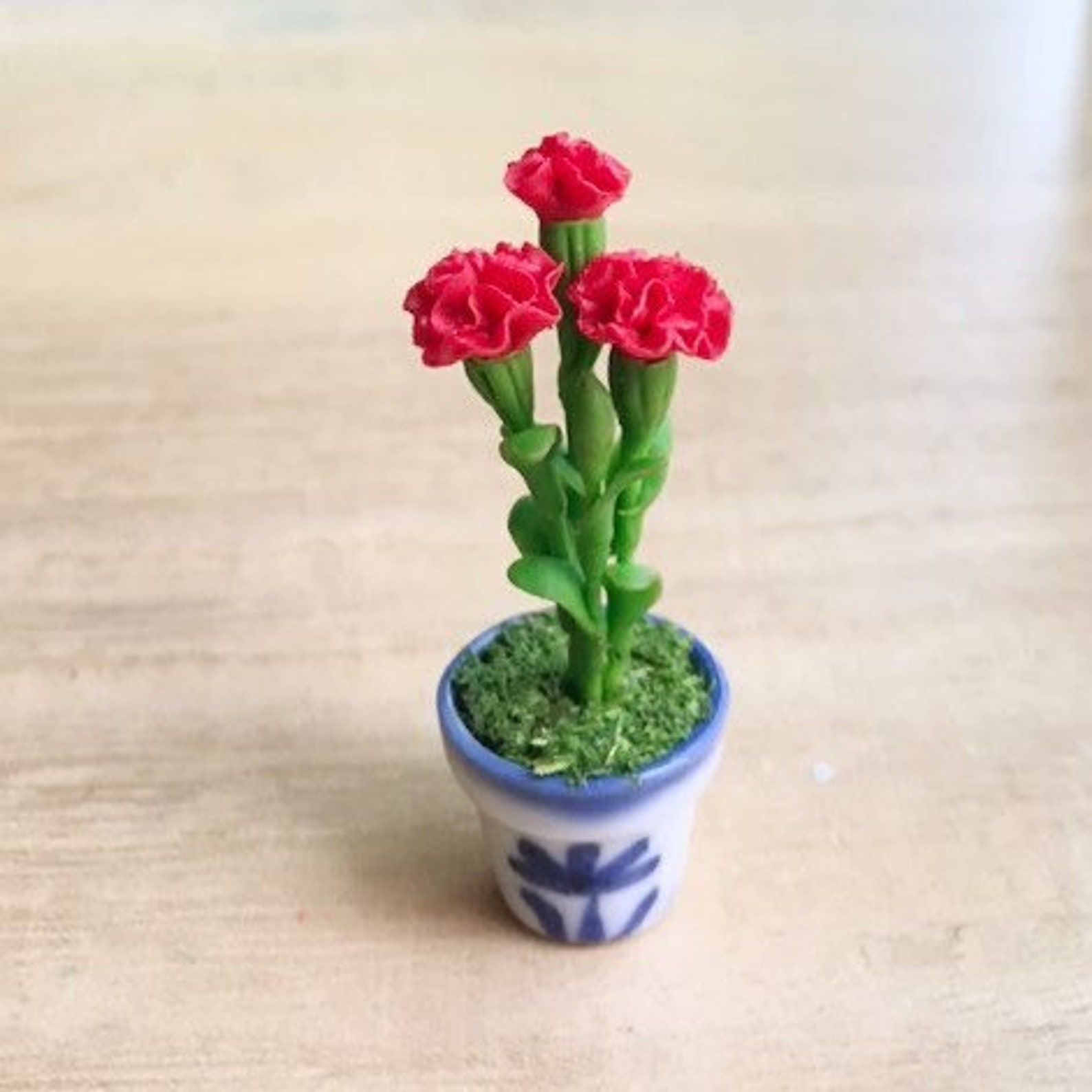 Miniature Carnation Flowerminiature DIY Flowerdollhouse - Etsy