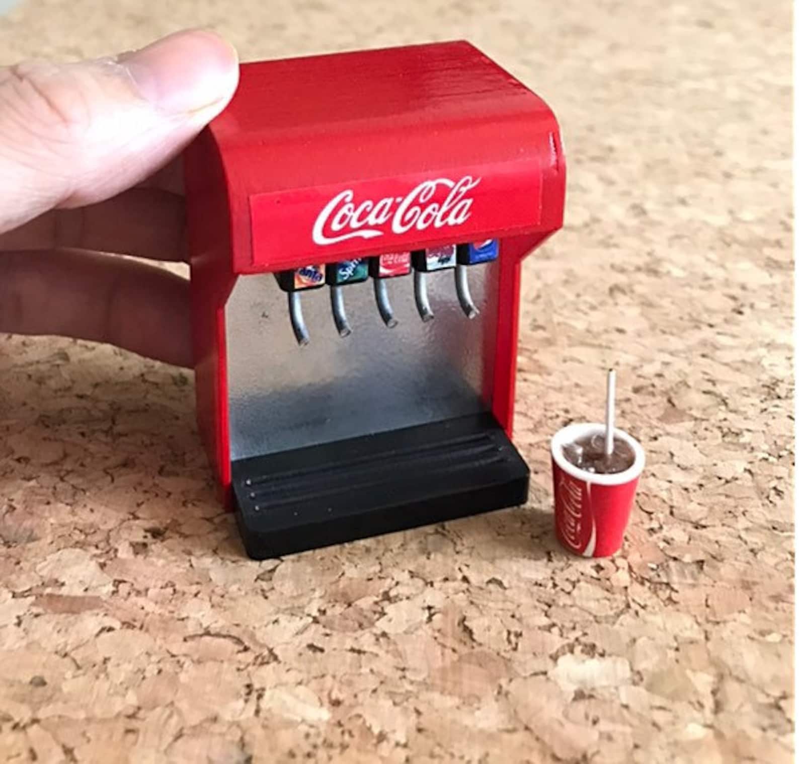 Miniature Coca Cola Machineminiature Coke Cupminiature | Etsy