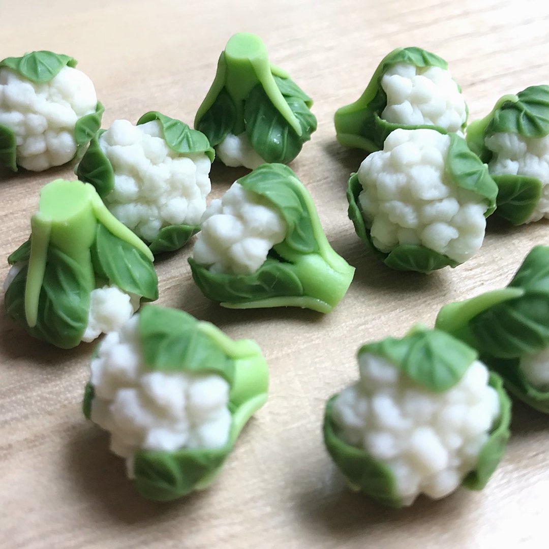 5or 10 Pcs. Miniature Cauliflower, Miniature Vegetable, Dollhouse ...