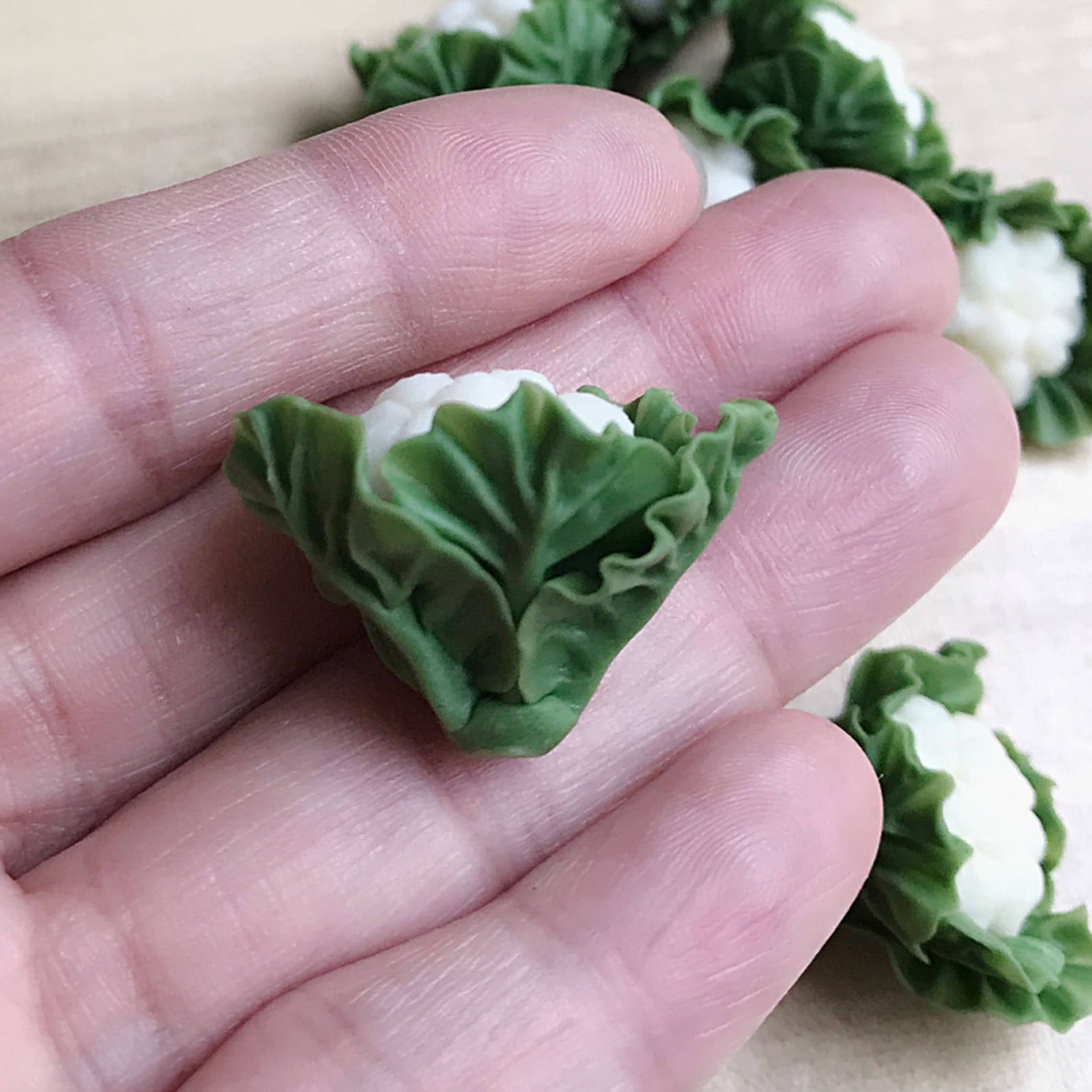 2/5/10pcs.miniature Cauliflower, Miniature Vegetable, Dollhouse ...