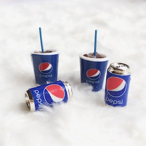 4 Pcs. Set Miniature Pepsi Cup and Pepsi Can Set,miniature Pepsi,dolls ...