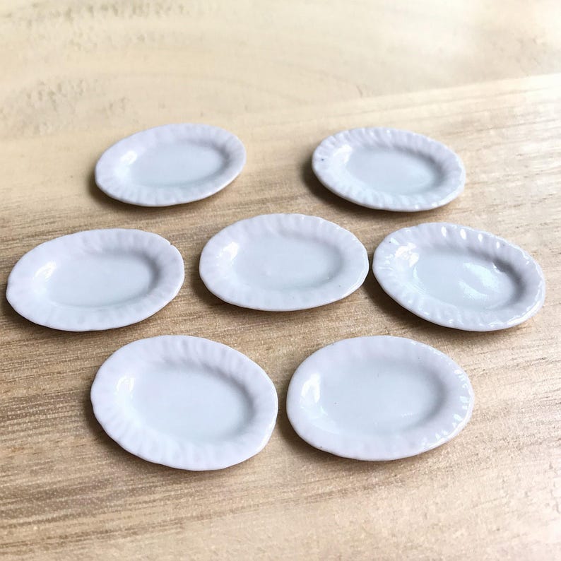 Miniature Plate,ceramic Plate Miniature,miniature Food Plate,dollhouse ...