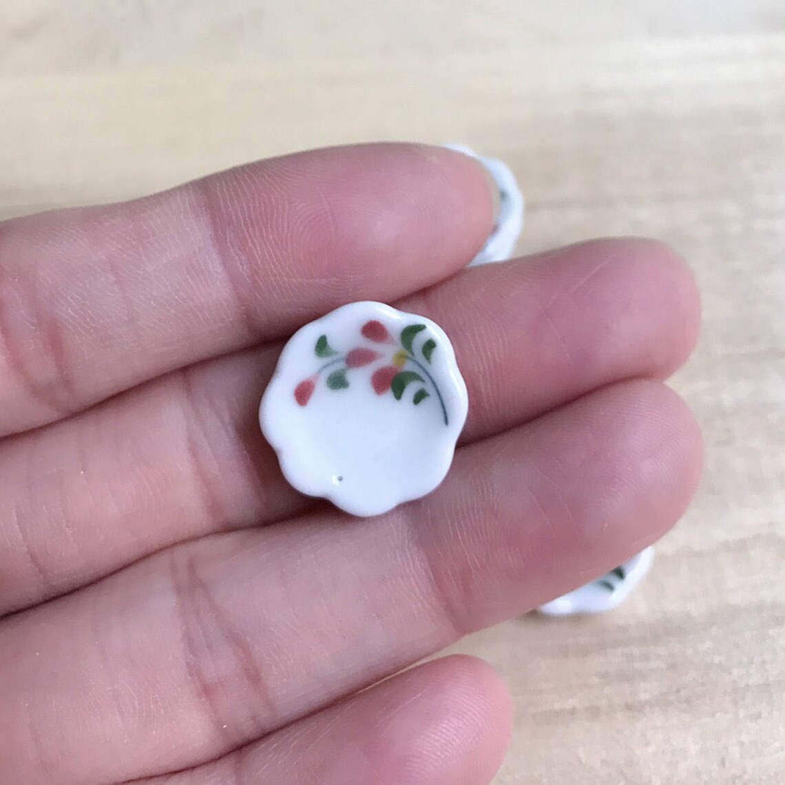 5 Miniatue Platemini Ceramic Plateminiature Food Platecake - Etsy