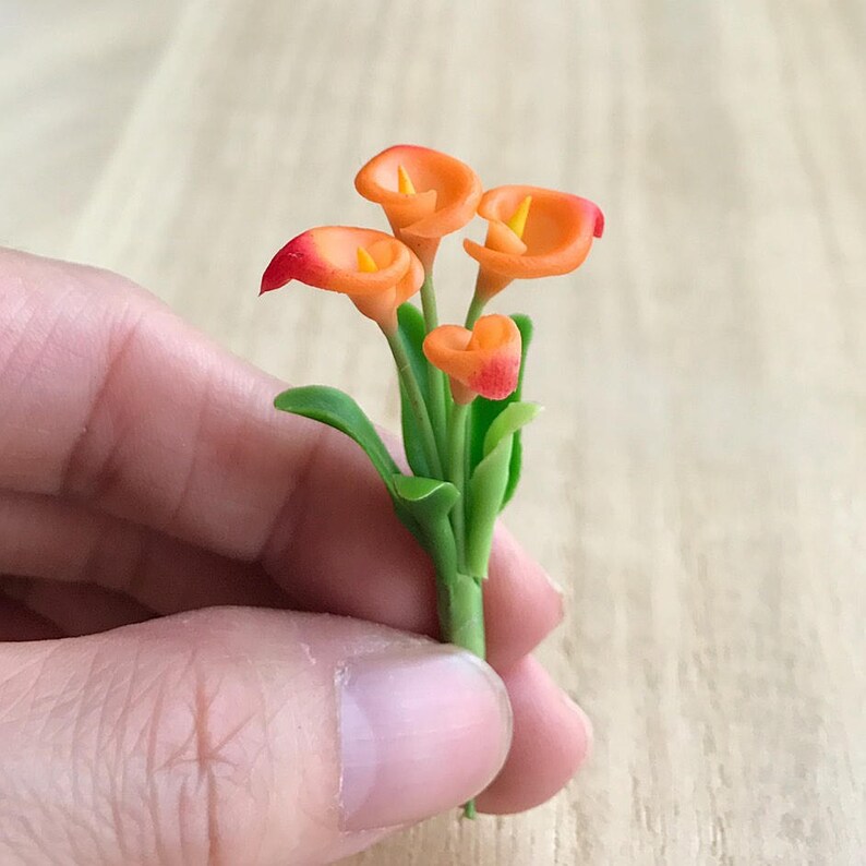 Miniature FlowerMiniature Flower PotMiniature Calla | Etsy