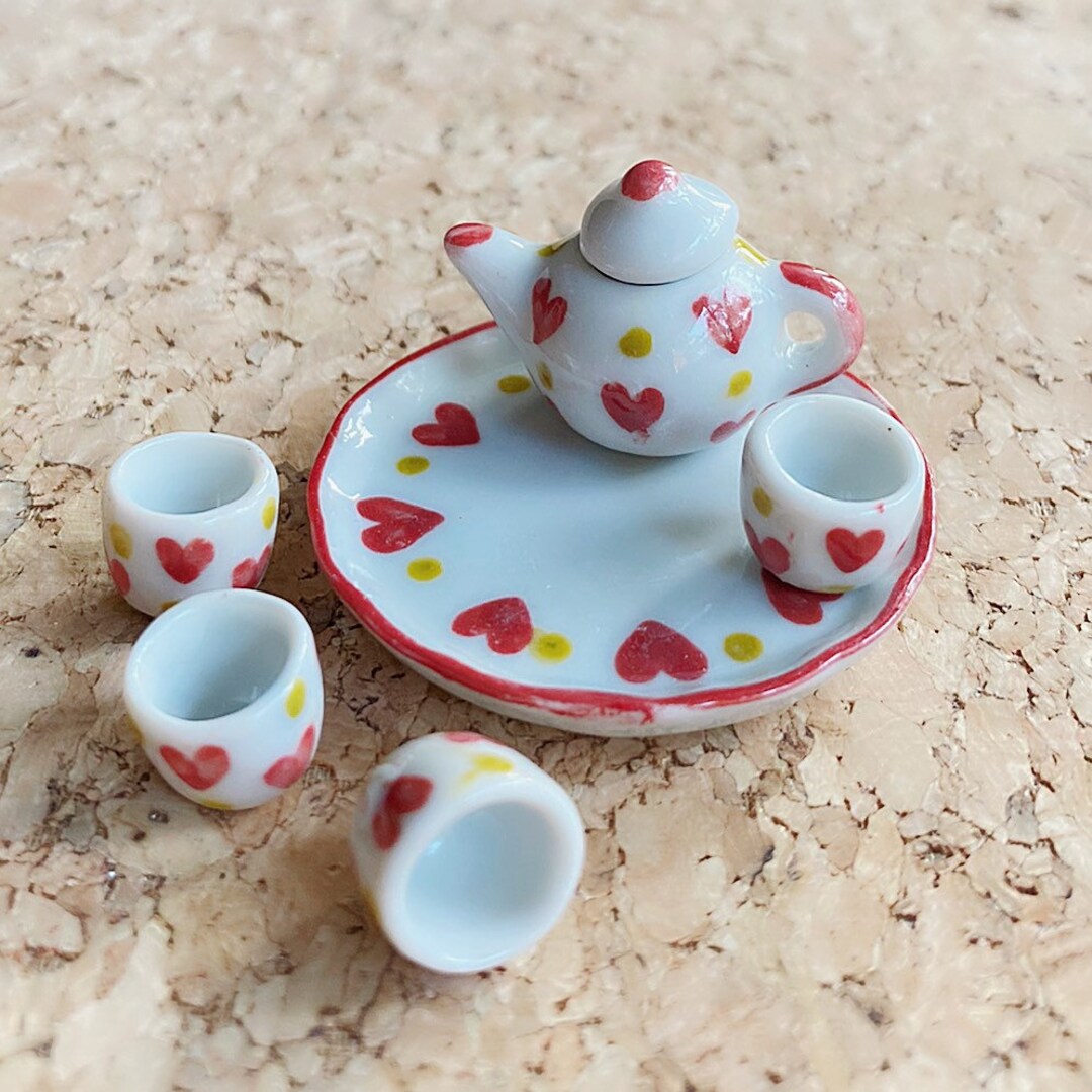 Miniature Tea Set,miniature Chinese Tea Set,miniature Drink,dolls House ...