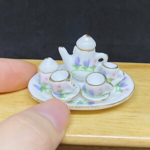 Miniature Tea Set,miniature English Tea Set,miniature Rea Cup,dollhouse ...