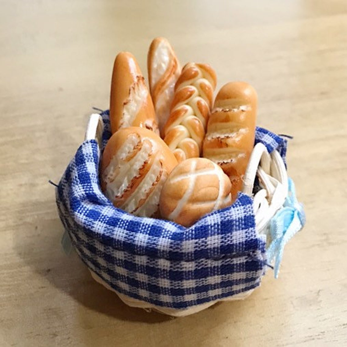 Miniature Mix Bread in Basketminiature Basketminiature - Etsy
