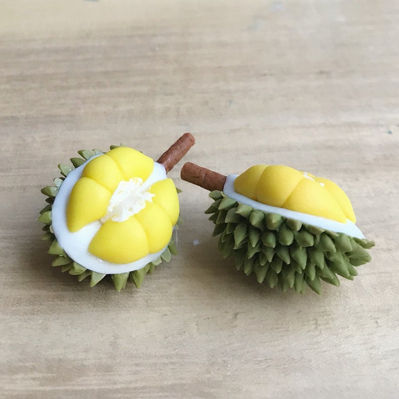 Miniature Durianminiature Fruitminiature Half - Etsy
