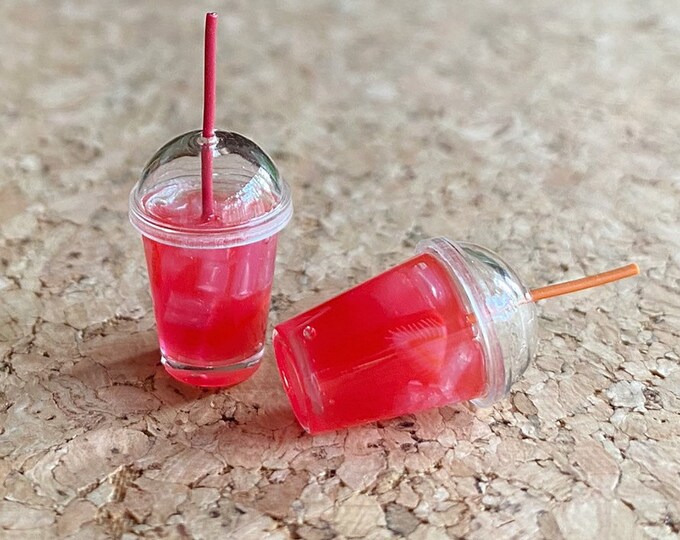 1or2pcs.miniature Strawberry Juice,miniature Fruit Juice,miniature ...