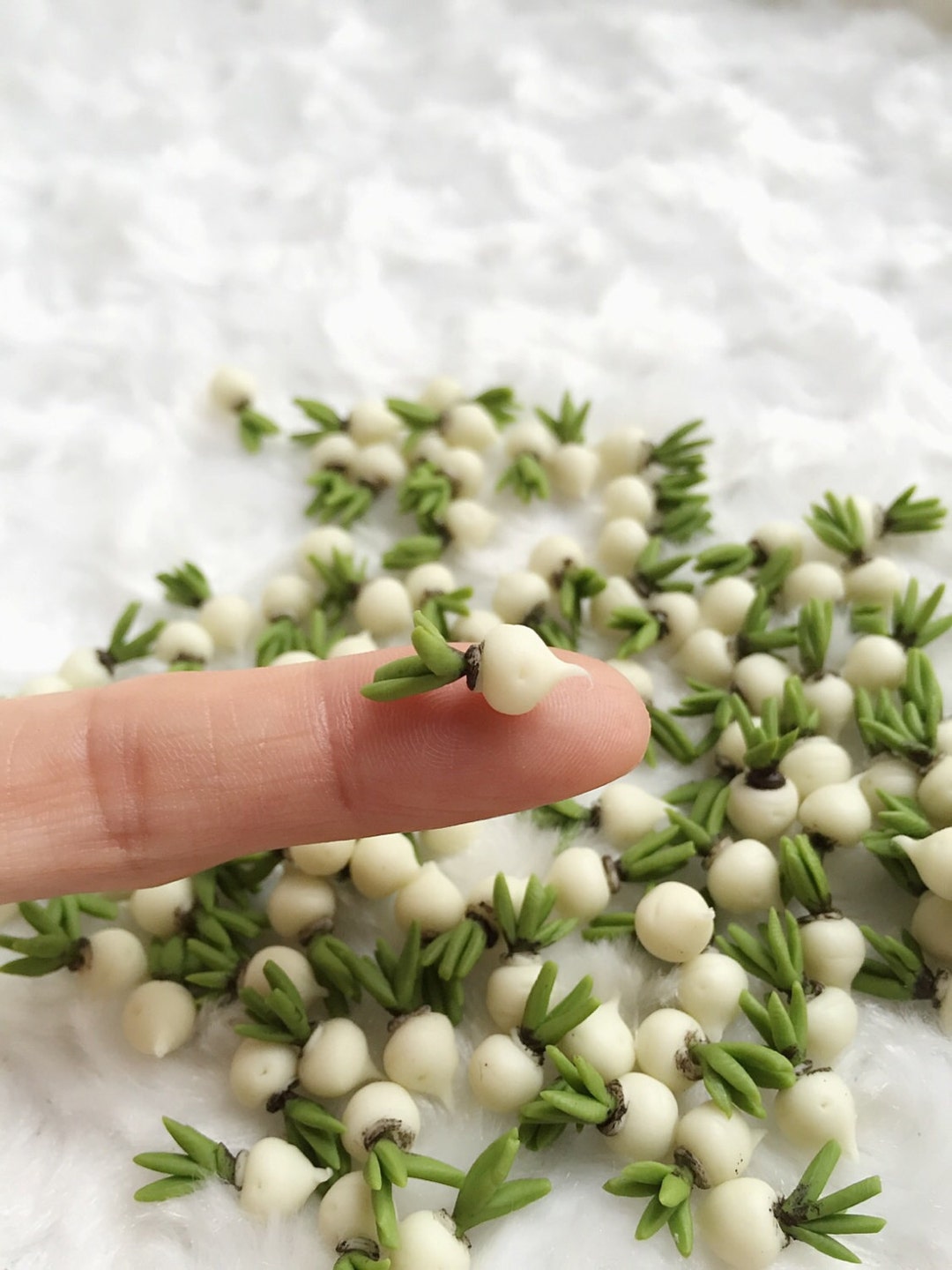 10 or 20 Pcs. Miniature White Radish, Miniature White Turnip, Handmade ...