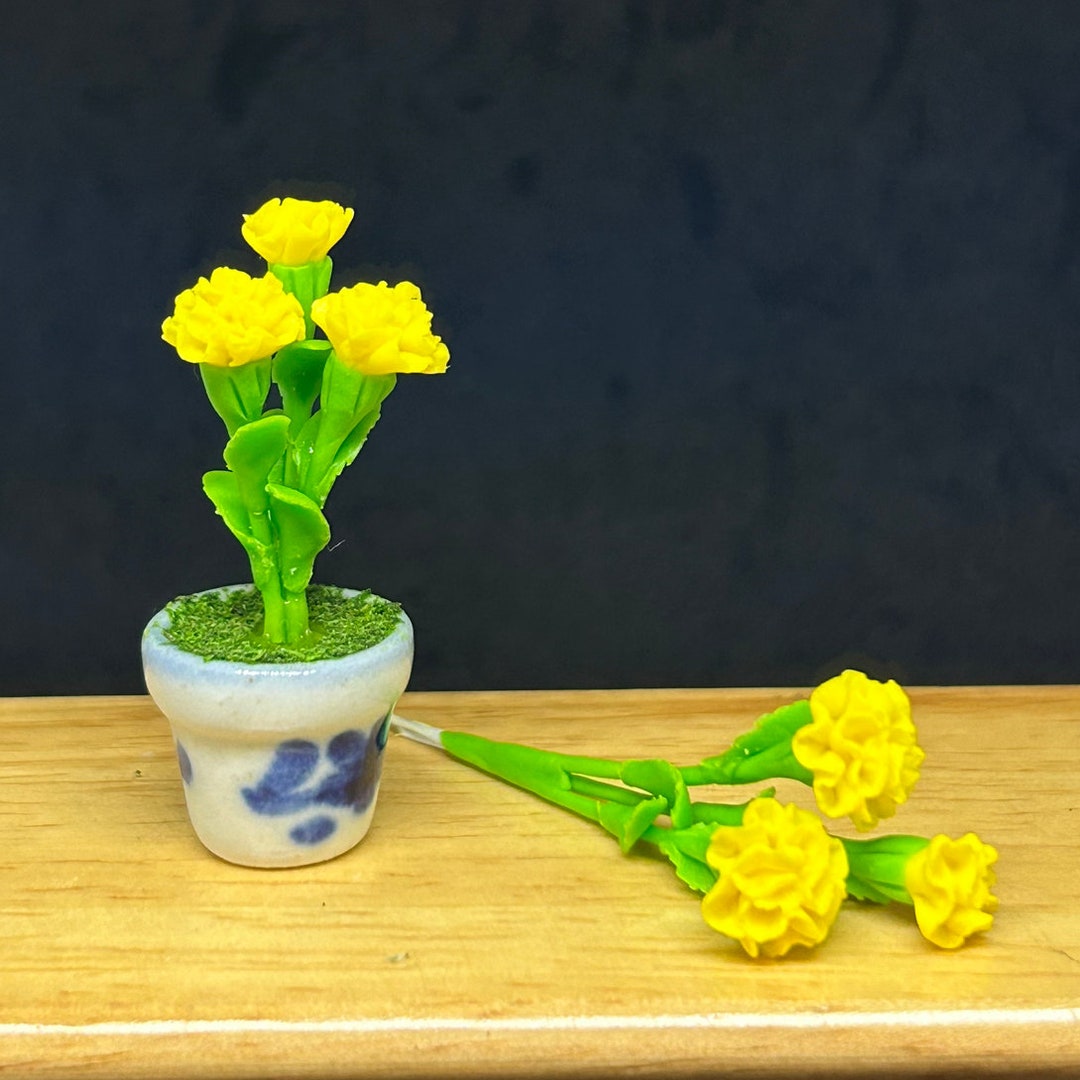Miniature Carnation Flower,miniature DIY Flower,dollhouse Carnation ...