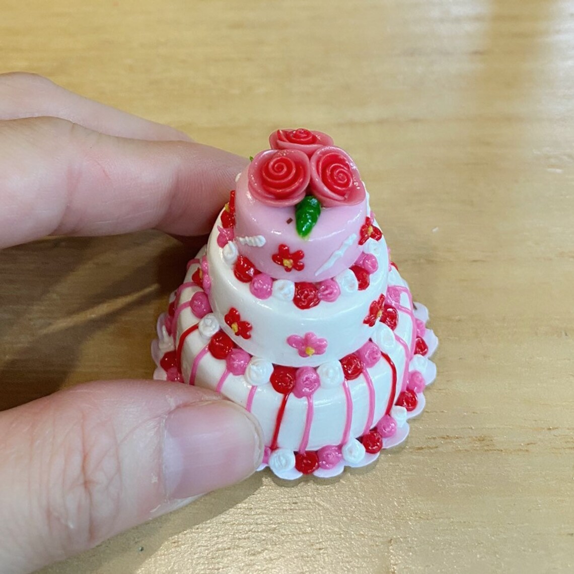 Miniature 3tier Wedding Cakeminiature Cakesminiature | Etsy