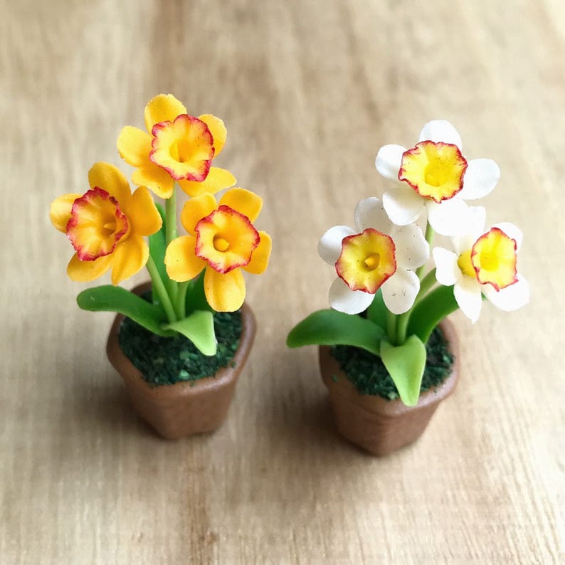 Miniature FlowerMiniature Flower PotMiniature VaseDollhouse | Etsy