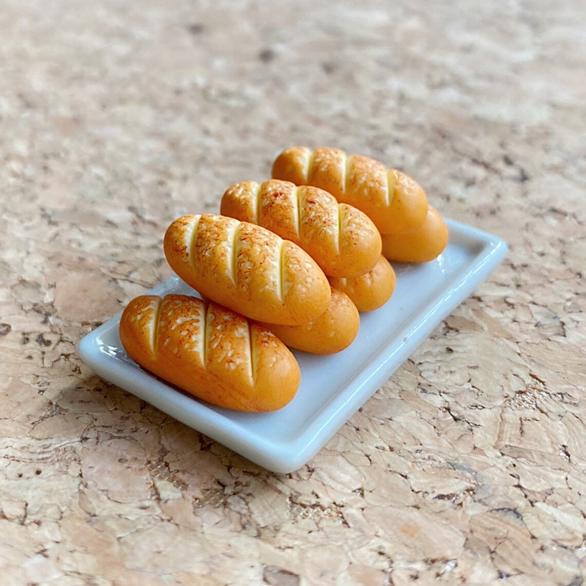 Miniature Bread on Ceramic Trayminiature Bakeryminiature - Etsy