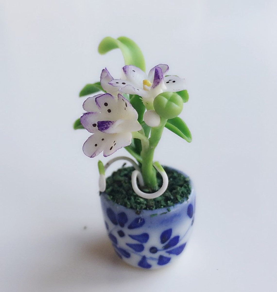 Miniature Flowerminiature Flower Potminiature - Etsy