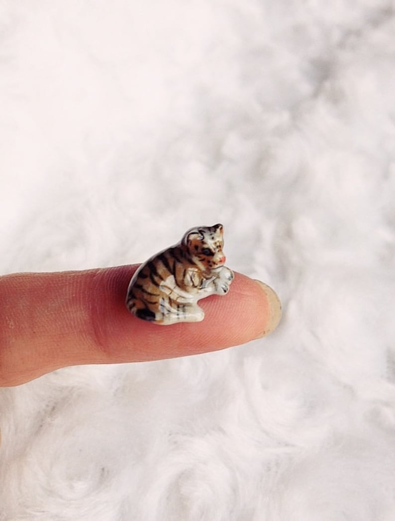 Miniature Tigerlittle Tigertiny Tigersmall Tigerminiature - Etsy