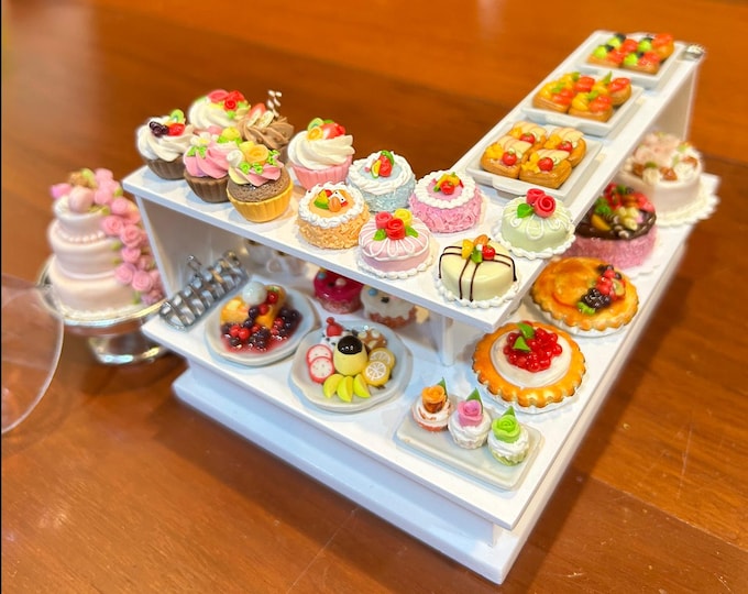 Miniature Bakery Display With Bakery,miniature Showcase,miniature ...