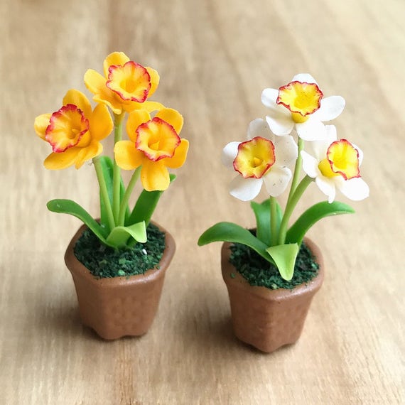 Miniature FlowerMiniature Flower PotMiniature VaseDollhouse | Etsy