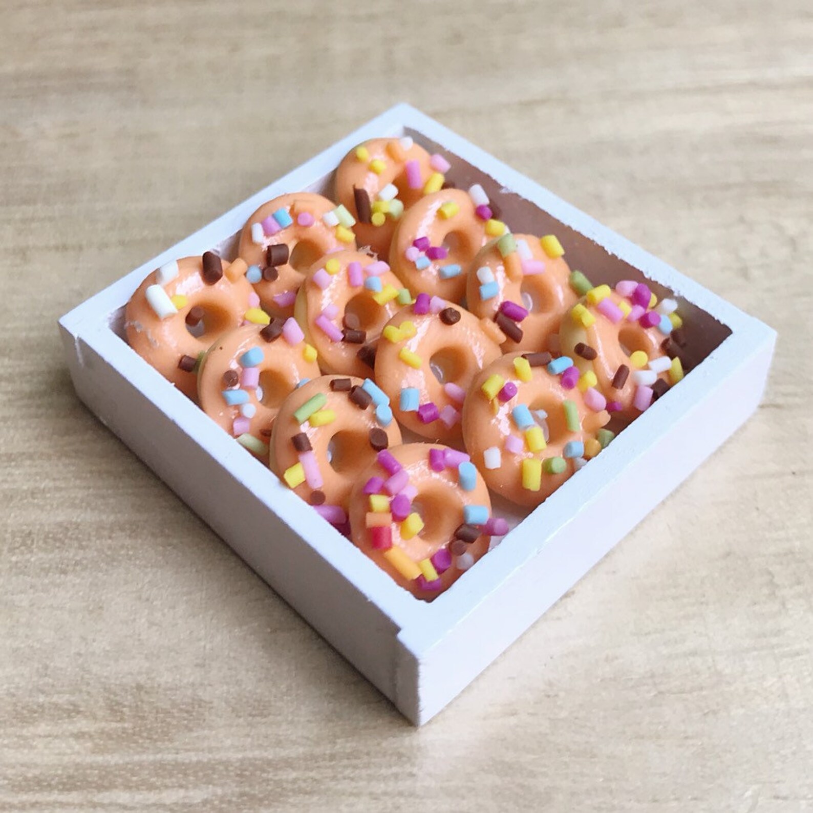 Miniature Doughnuts in Wooden Trayminiature Sweetminiature - Etsy